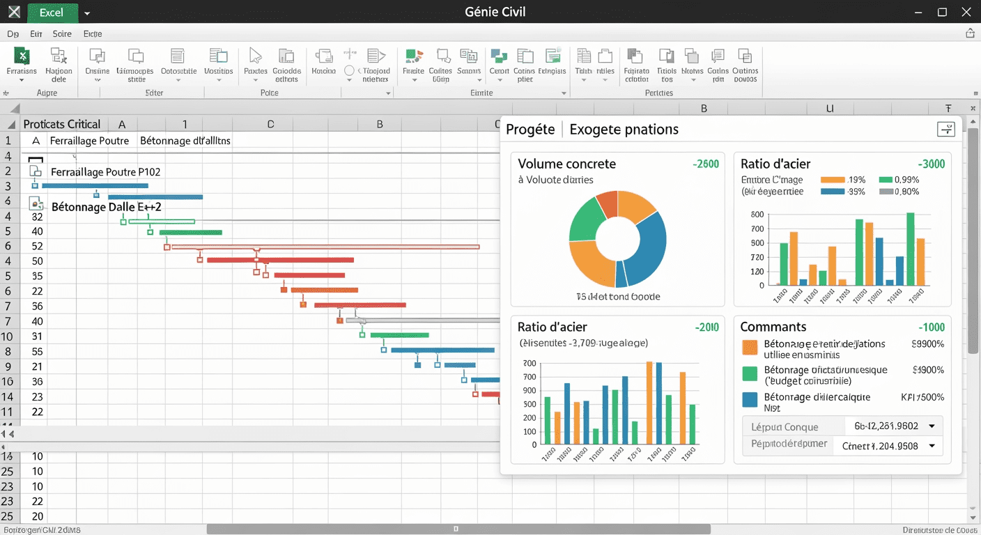 Application Excel De Suivi De Chantier : Optimisation Des Calculs De ...