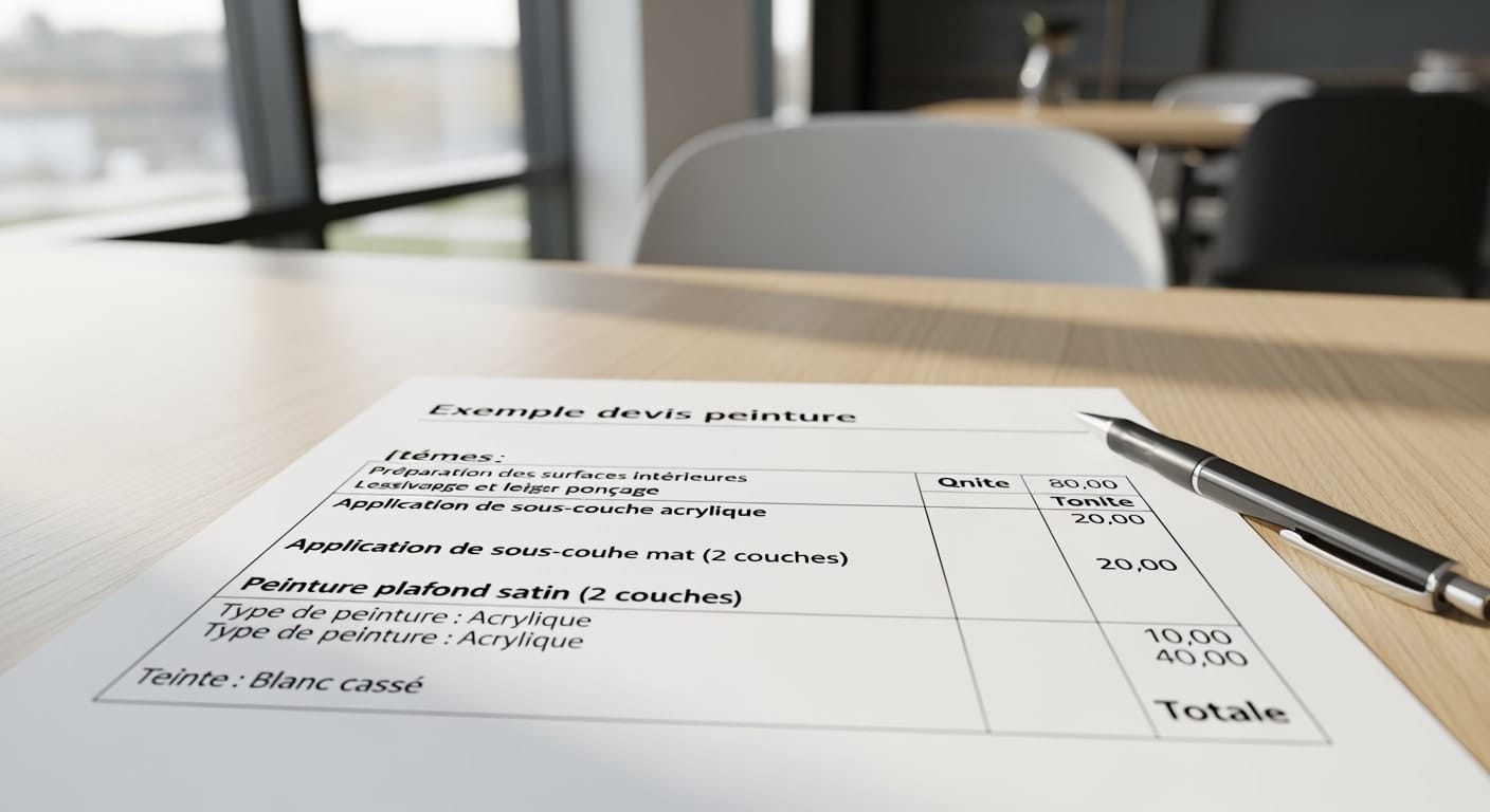 Exemple Devis Peinture Word : Modèle & Guide 2026